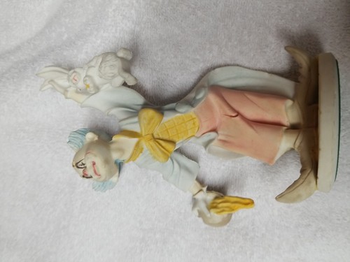 VTG Summit Collection MAGICIAN Clown Figurine w/Wood Base 522-254-0 ...