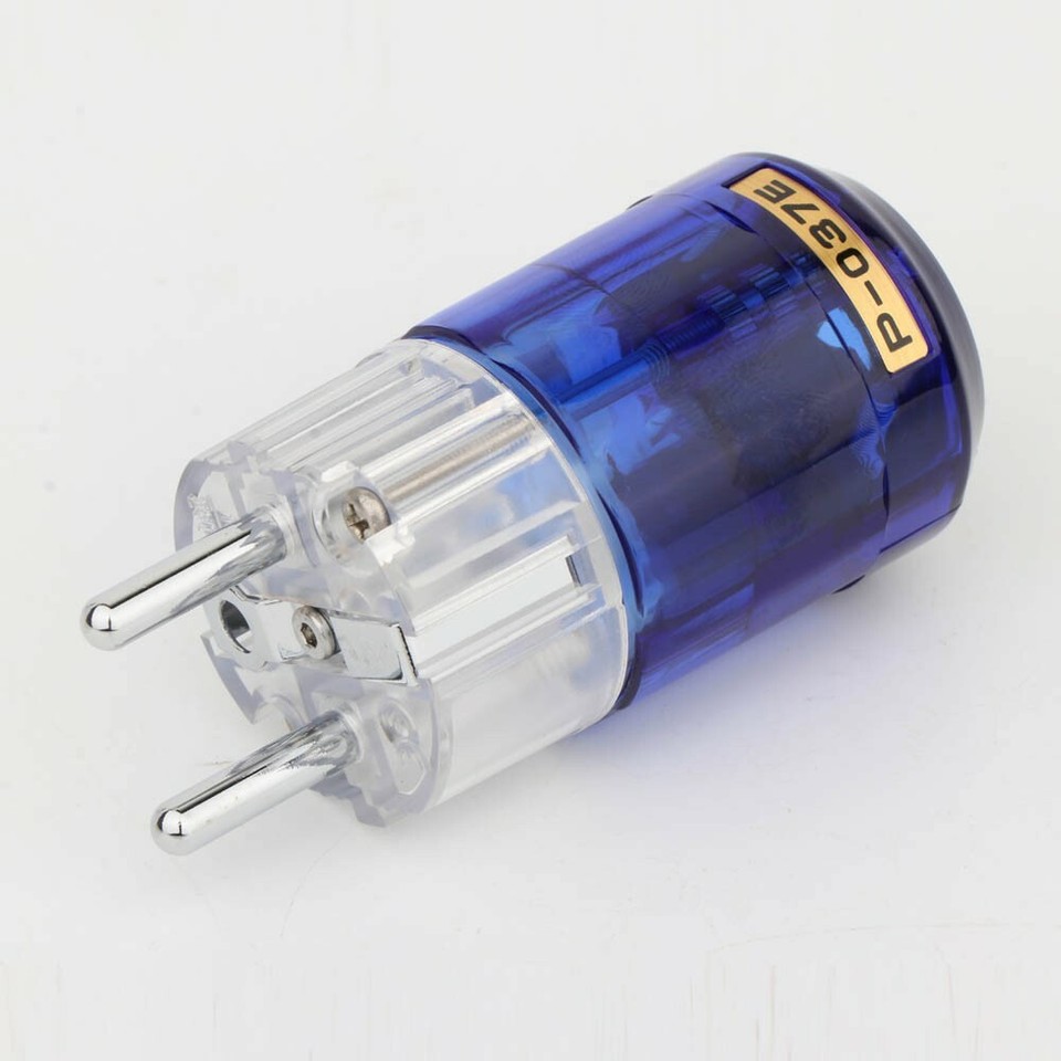 Pair Platinum Plated EU/US Power Plug + IEC Connector for DIY Audio ...