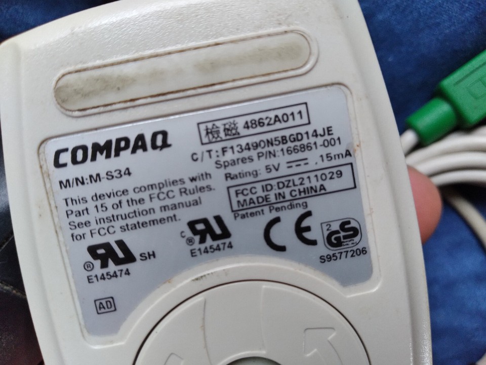 Vintage PC Computer Mouse Various Models Individual Mechanical Ball PS ...