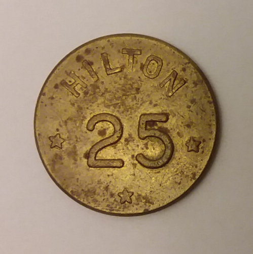 Hilton Hotel 25 Cent Trade Token 25mm | eBay