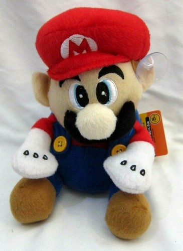 6.5" Super Mario Brothers Mario Sitting Pose Stuffed Plush Set-Brand ...