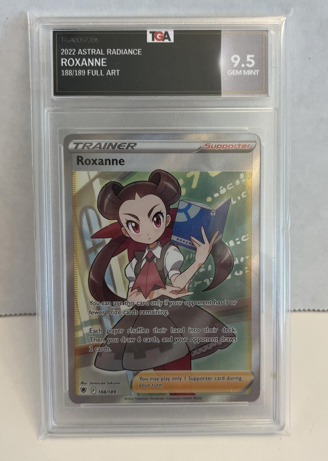 Pokémon TCG Roxanne Astral Radiance 188/189 Holo Full Art Ultra Rare ...