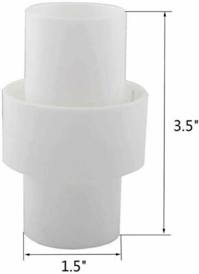 AXV092 1.5" Double Male Hose Adapter Connector for Swimming Pool Vacuum ...