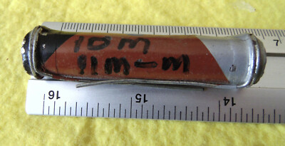 dogbone resistor 100 years old vintage 1920's 10M0 NOS carbon ...