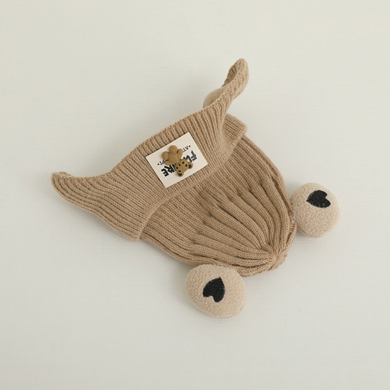 Trendy Toddlers Bonnet Hat Winter Baby with Cartoon Bear Designing | eBay