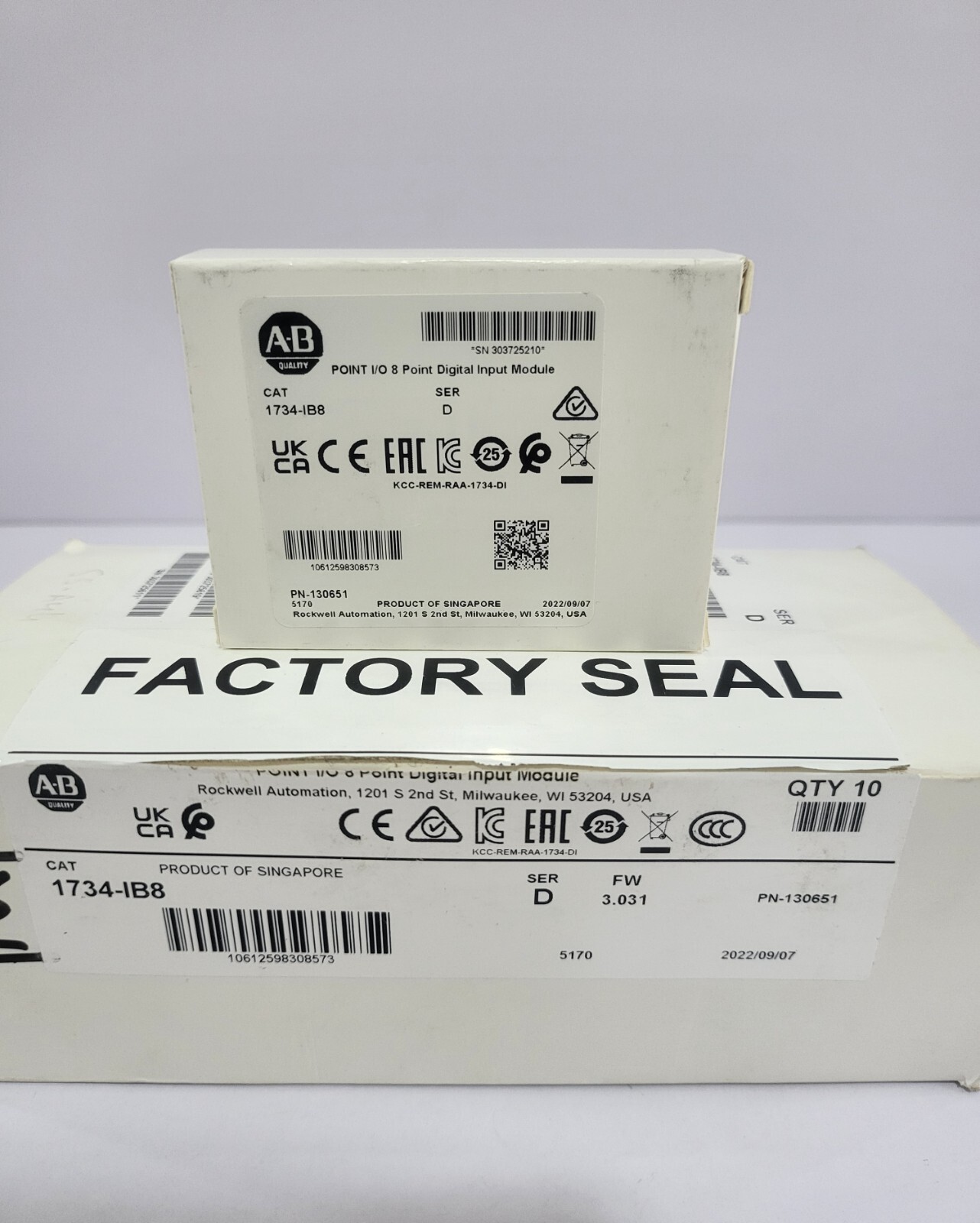 NEW 2022 ALLEN BRADLEY 1734-IB8,SER D POINT I/O 8 POINT DIGITAL INPUT ...
