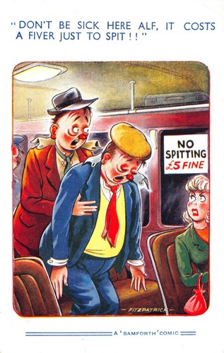 BAMFORTH BLACK TRIANGLE COMIC POSTCARD NO 1967 DRUNK FITZPATRICK UNUSED ...