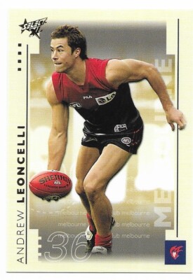 2003 afl SELECT XL MELBOURNE ANDREW LEONCELLI # 84 CARD | eBay Australia