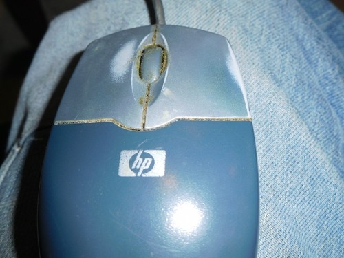 Black / Silver HP Compaq Wired Optical Scroll Mouse | eBay