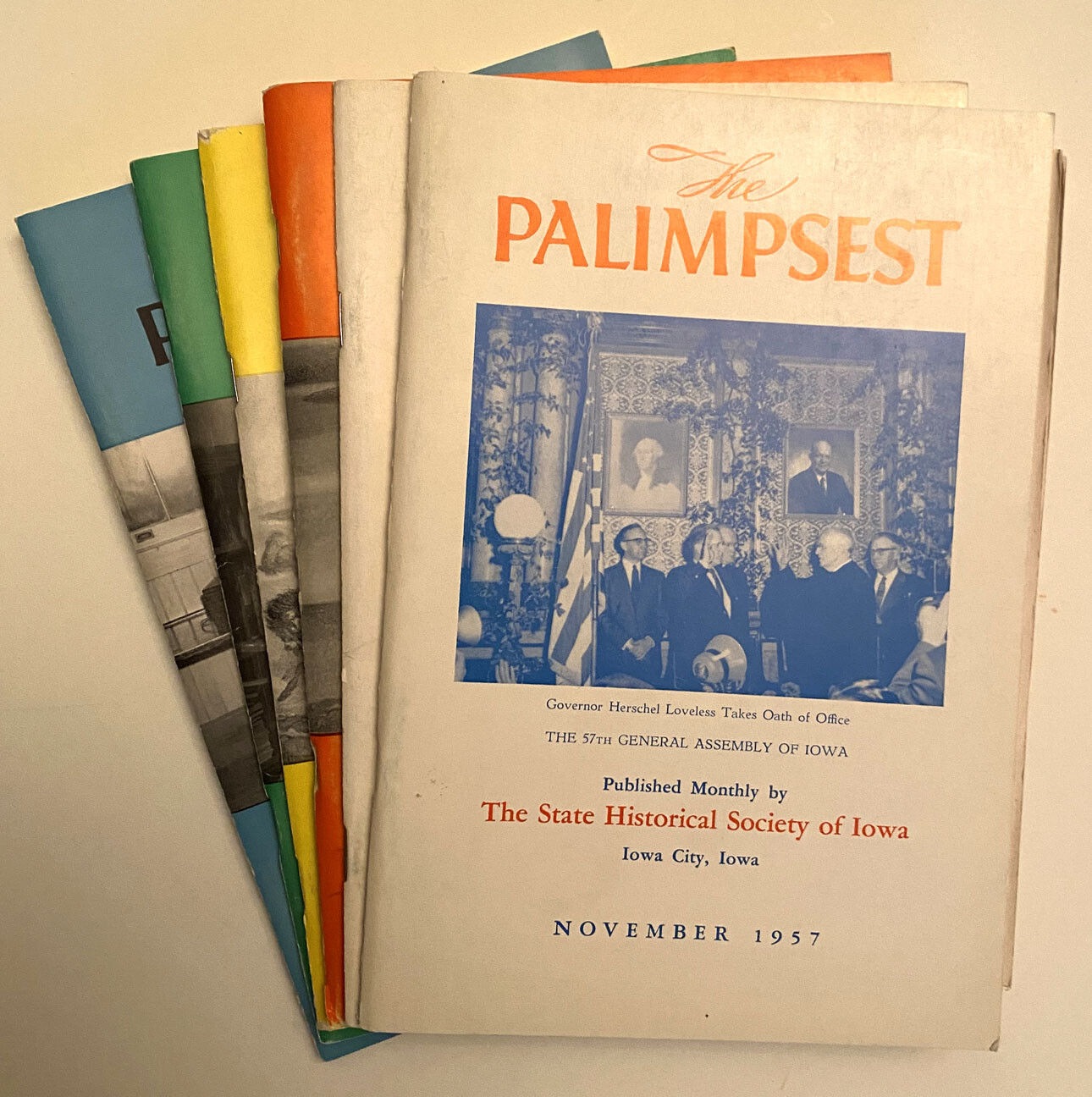 Lot Of 6 Palimpsest Iowa History Magazines November 1957 - May 1958 | eBay