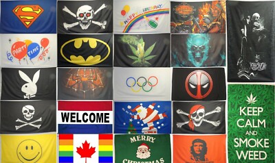 Large High Quality Miscellaneous Variety Flags Banners 3'X5' -Indoor ...