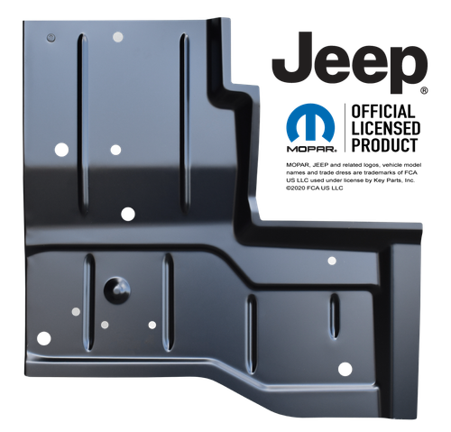 Rear Floor Pan Driver Side for 87-95 Jeep Wrangler Yj (Key Parts # 0480 ...
