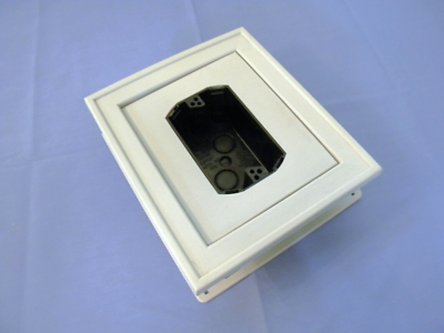 Vinyl Siding Electrical Block Siding Mounting Block, 8141 White