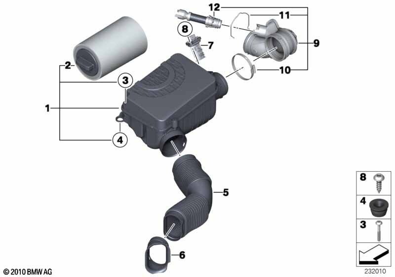 MINI Genuine Intake Silencer Blow By Pipe Replacement Spare 13718513538 ...