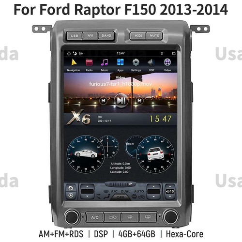 13" For Ford Raptor F150 2013-2014 4+64G Car GPS Navigation System ...