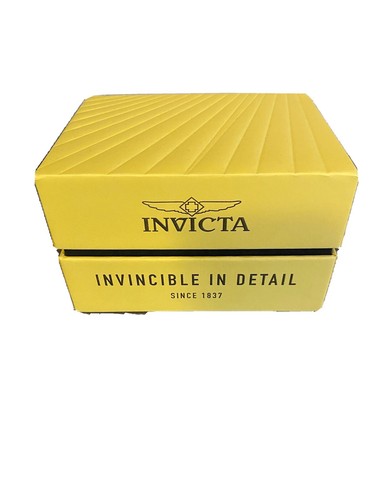 Invicta Pro Diver Yellow Watch Storage Box Case 1 Slot with Cleaning ...