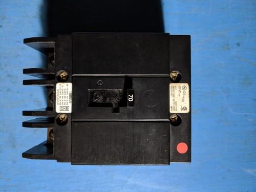 GHB3070 - EATON 70A AMP 3P POLE 14kA@480Y/277V BOLT ON CIRCUIT BREAKER ...