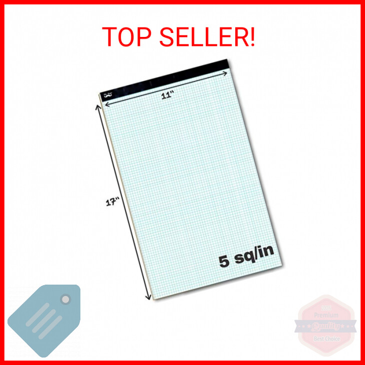 Mr. Pen- Engineering Paper Pad, Graph Paper, 5x5 (5 Squares per inch ...