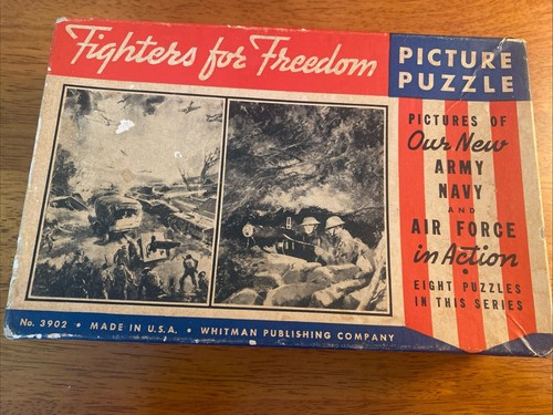 Fighters For Freedom Picture Puzzle Vintage War TimeWhitman Publishing ...