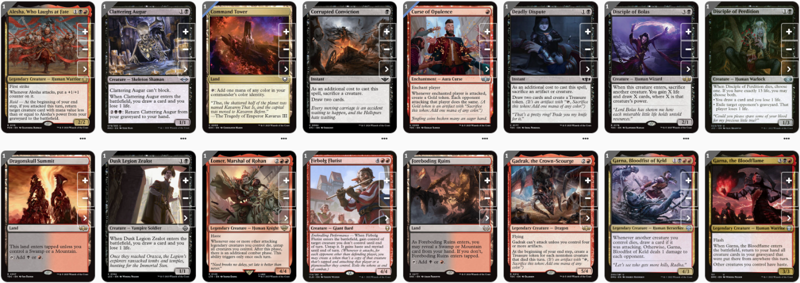 Kardur Doomscourge *Custom Commander Deck* MTG EDH Rakdos Aggro Chaos ...