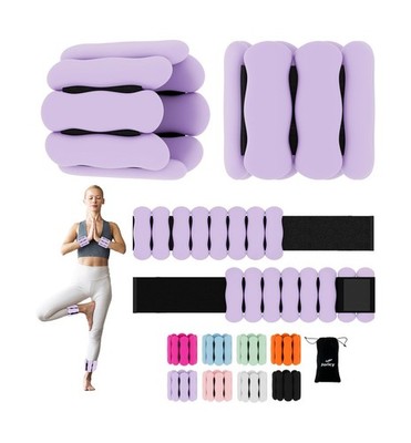 Wrist Ankle Weights for Women Men, Leg Arm Wrist Weights Bangles 1lb*2 ...