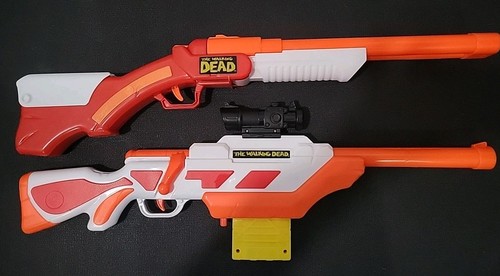 Walking Dead Ricks Shotgun and Andreas Rifle Lot Buzz Bee Toys ...