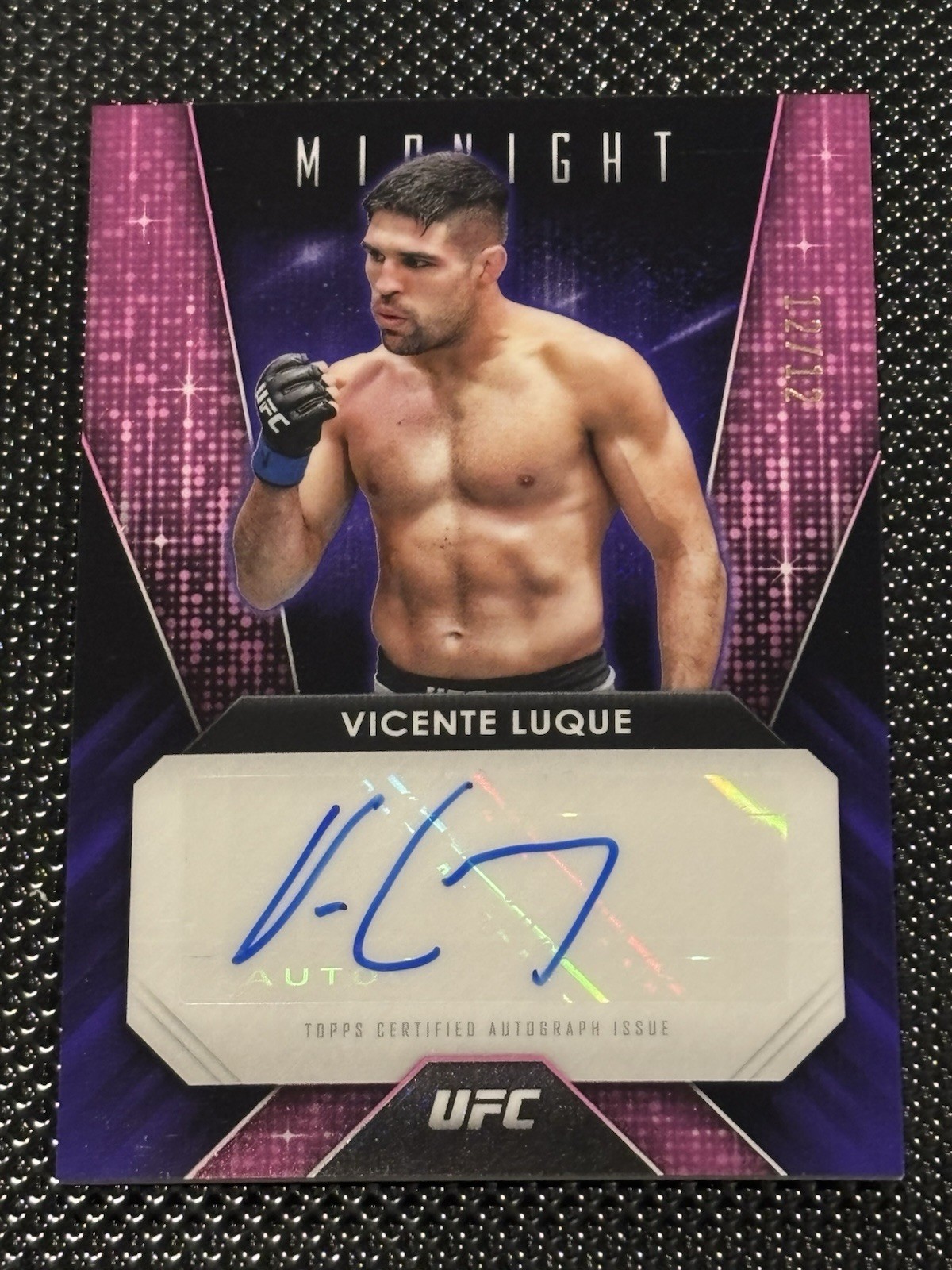 Vicente Luque 2024 Topps Midnight UFC #GG-VLE Glimmer Graphs - Midnight ...