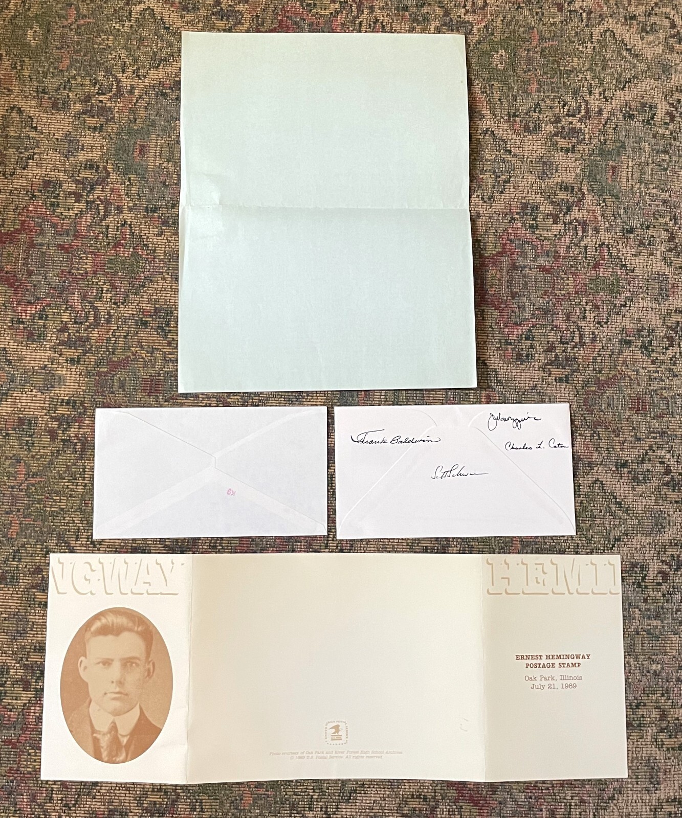 Ernest Hemingway 1989 FDC Signed Birthplace Ceremony Cover 17 ...