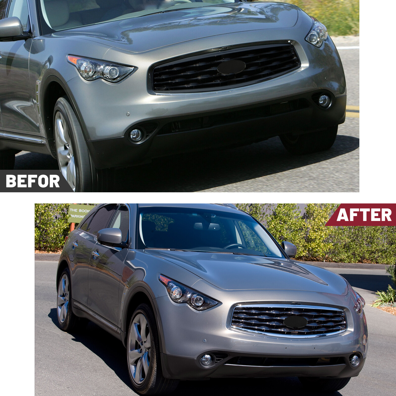 Front Grill for 2009-2011 INFINITI FX50/FX35 Chrome Frame | eBay