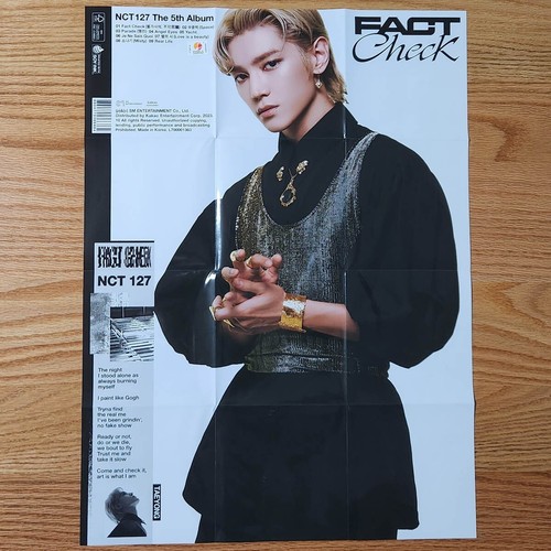 Taeyong Official Poster NCT 127 The 5th Album Fact Check Exhibit Ver ...