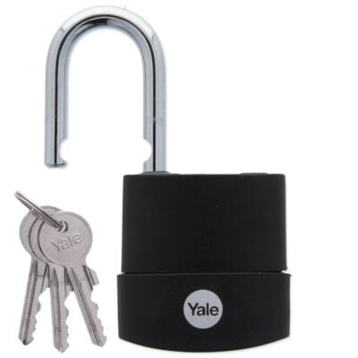 YALE Weatherproof Padlock Outdoor Hardened Steel 3 Keys Maximum ...