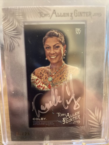 2019 Topps Allen and Ginter BLACK Mini Autograph #MA-DC Danielle Colby ...