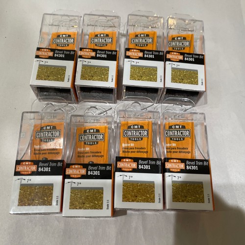 Qty 8 New CMT Contractor Tools 84301 Bevel Trim Bit Solid Carbide Z1 1/ ...