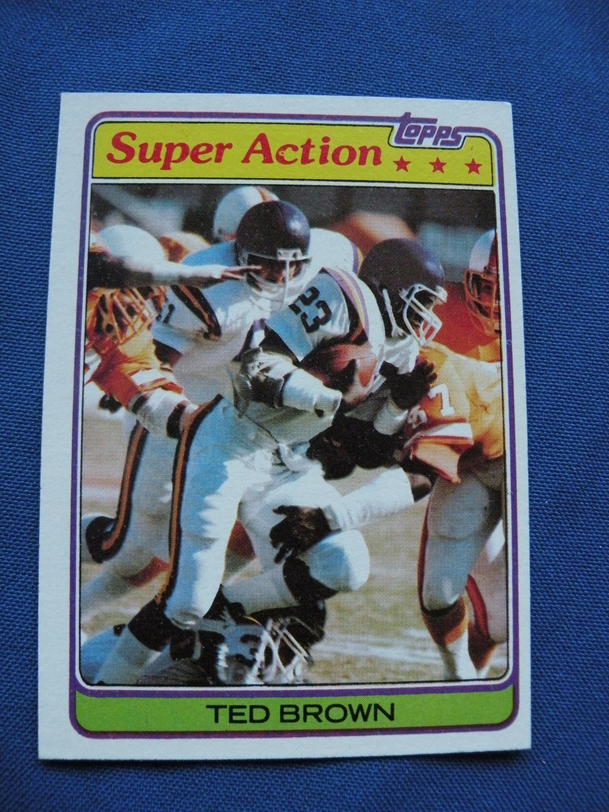1981 Topps Super Action Ted Brown Vikings card #59 NFL football $1S&H ...