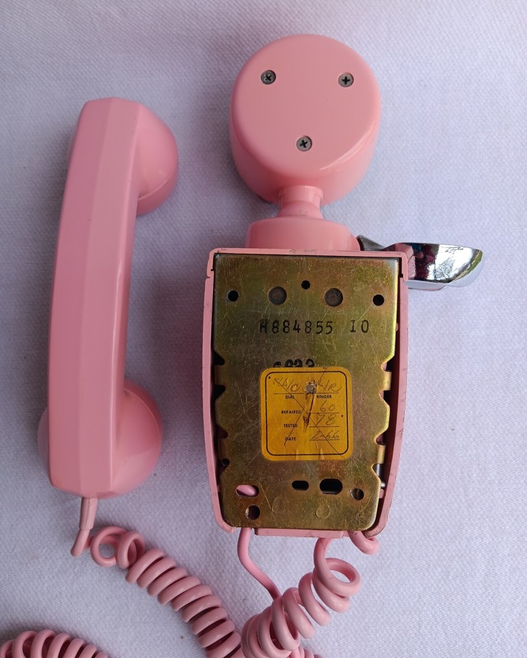 Antique Telephone Automatic Electric Pink wall phone Type 183 ...