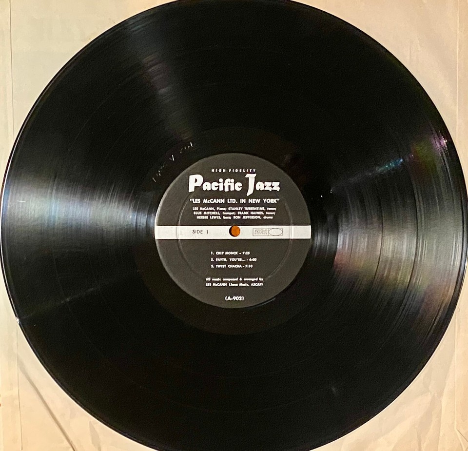 LP LES McCANN LIVE IN NEW YORK USA PACIFIC JAZZ 1st PJ-45 MONO ...