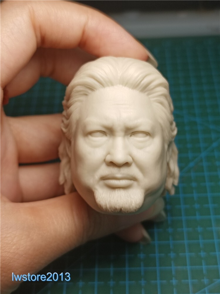 1:12 Asian Sammo Hung Head Sculpt Carved For 6" Male Action Figure Body ...
