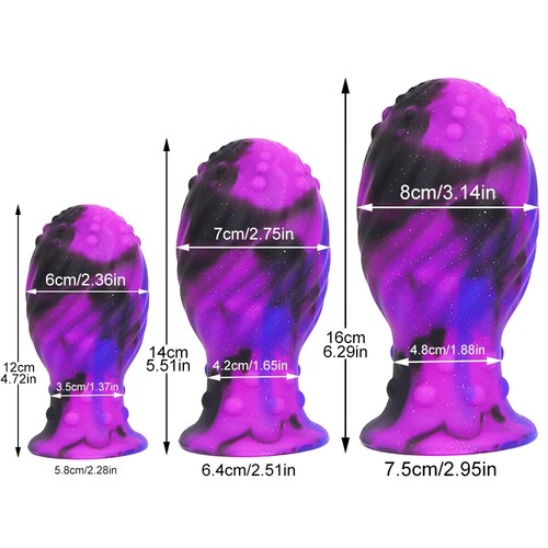 Huge Butt Plugs 18 Egg Anal Plug Liquid Silicone Soft Anal Bead Anal ...