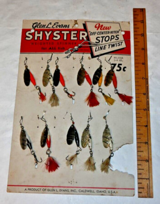 Vintage Glen L. Evans Shyster No. 111A 1/4 Oz Dealer Display of ...