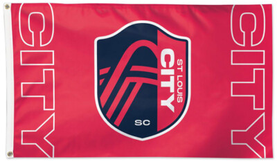 ST. LOUIS CITY SC Huge 3'x5' Official MLS Soccer Team Logo DELUXE 3x5 ...