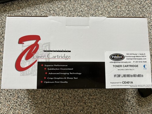 NEW GENUINE CYAN TONER CARTRIDGE CE401A ENTERPRISE M551 500 MFP M575 ...