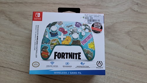 PowerA Nintendo Switch Enhanced Wireless Pro Controller Fortnite ...