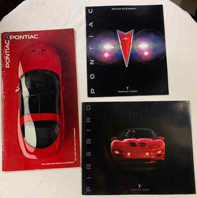 Lot of 10 Pontiac Brochures: 1993-2000 Full & 2001-2002 Firebird | eBay