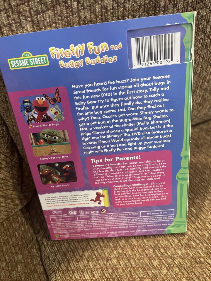 Sesame Street: Firefly Fun and Buggy Buddies DVD With Slipcover NEW ...