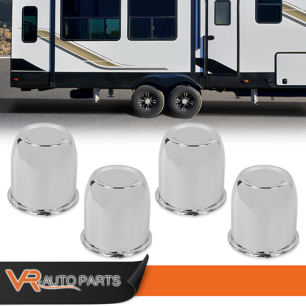 Fit For 3.18" Rims Center Bore Trailer Rim 4X Chrome Push Through ...