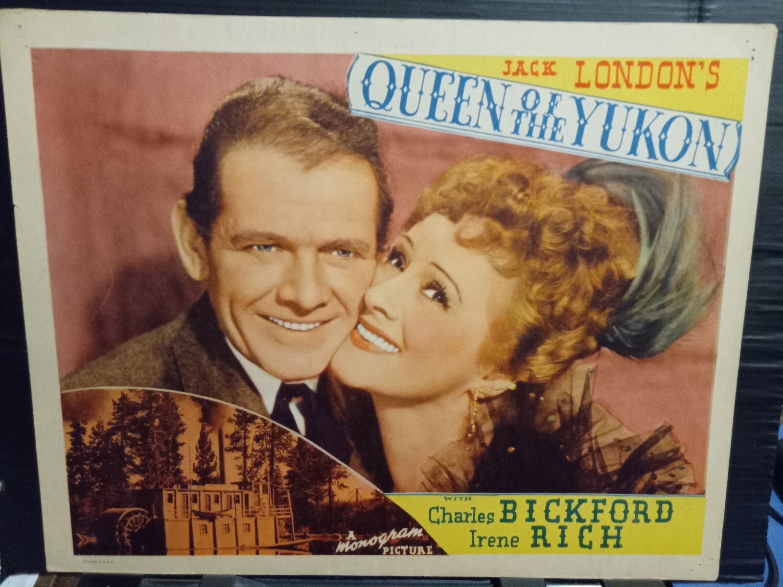 Lobby Card 1940 QUEEN OF THE YUKON Charles Bickford Irene Rich best CU ...