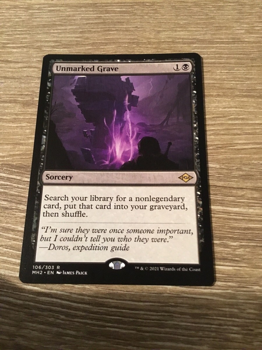Unmarked Grave Mtg Open The Graves (Prerelease) (Core Set 2019)