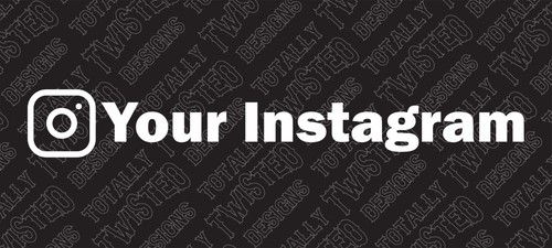 Instagram Tag Personalized Name vinyl decal sticker Car Truck Social ...