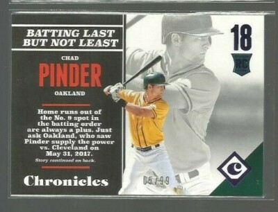 2017 Panini Chronicles Purple #141 Chad Pinder 05/99 (ref 66220) | eBay