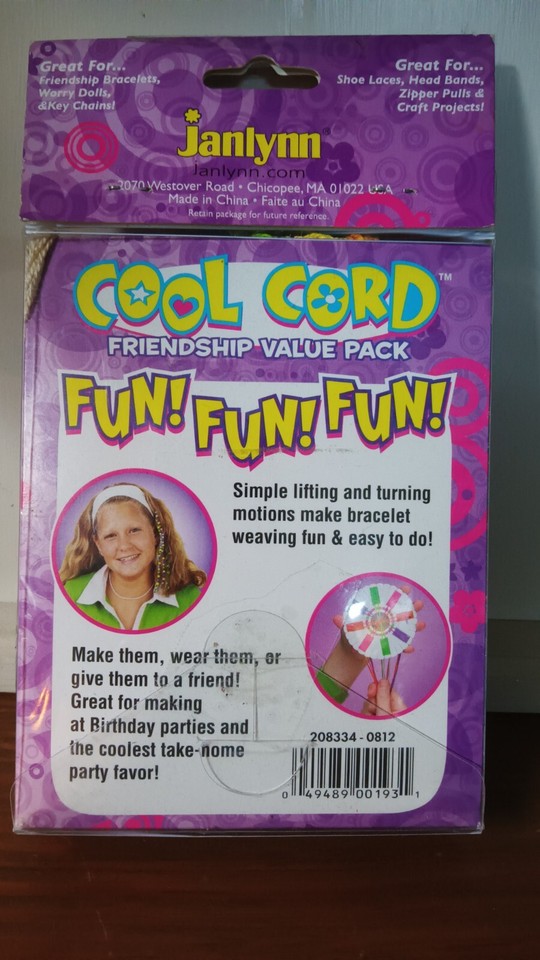Janlynn Make-It-Cool Cool Cord Friendship Value Pack 50 Bracelets | eBay